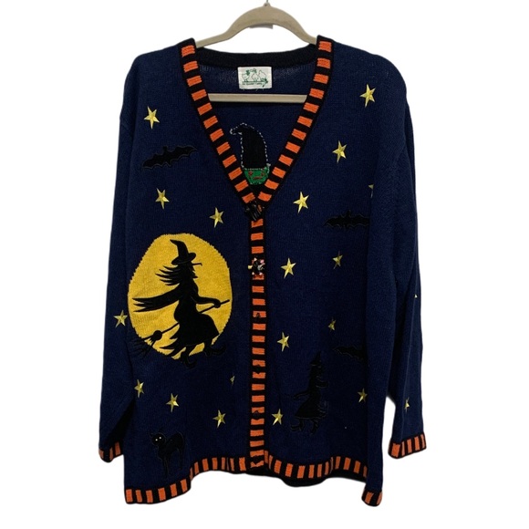 Quacker Factory | Sweaters | Vintage Quacker Factory Witch Halloween ...